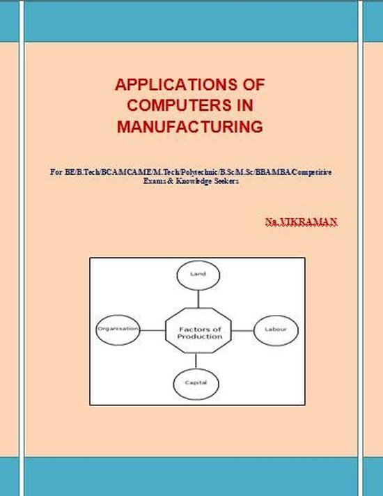APPLICATIONS OF COMPUTERS IN MANUFACTURING (ebook), VIKRAMAN N ...