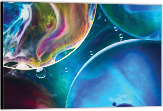 Dibond –Regenboog Kleuren in Bel– 40x30 Foto op Aluminium ...