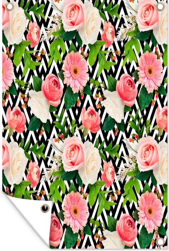 Décoration de jardin Fleurs - Roses - Rose - 40x60 cm - Affiche de ...