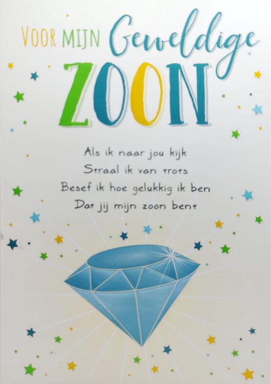 Kaart - Intense - Voor mijn geweldige zoon - TE044-C | bol.com