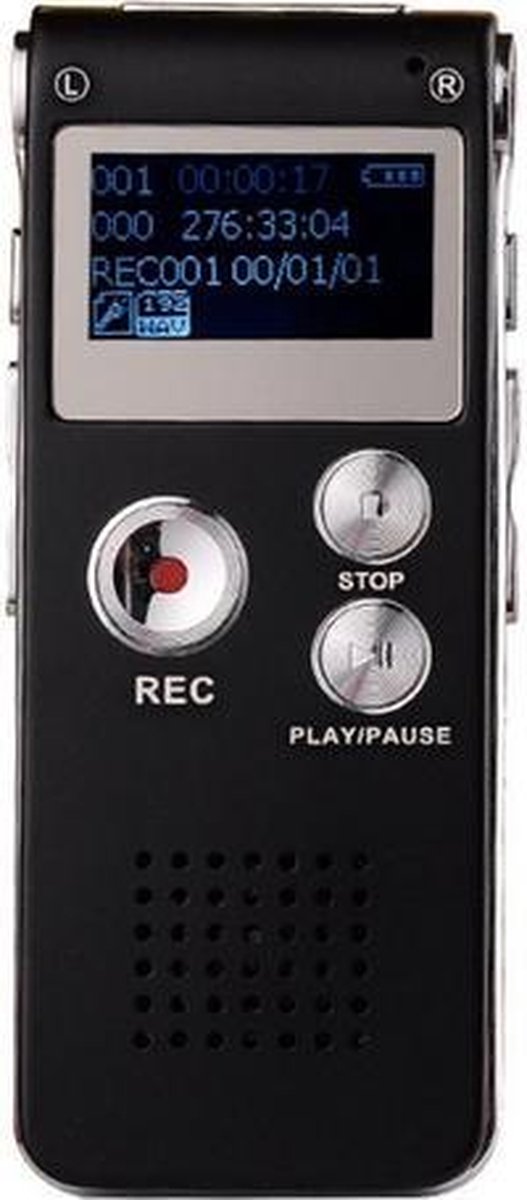 Audiorecorder Opname apparaat Audio / 8GB digitaal opnemen | bol.com
