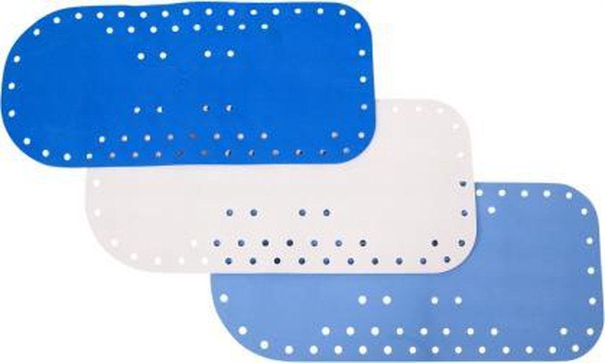 Anti-slip bad- en douchematten - badmat wit - Atlantis | bol