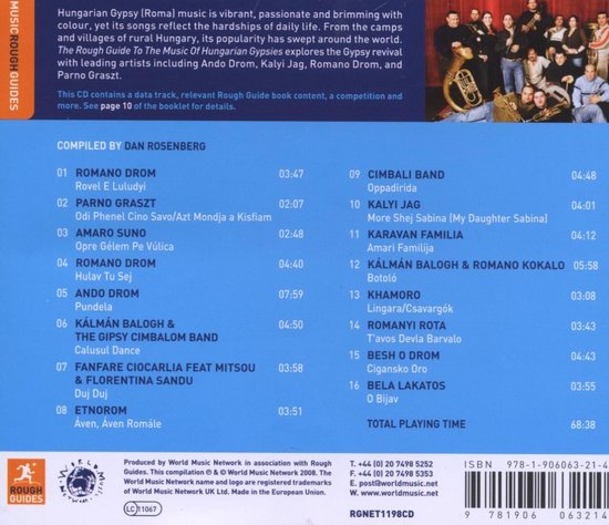 Various Artists - Hungarian Gypsies. The Rough Guide (CD), various ...