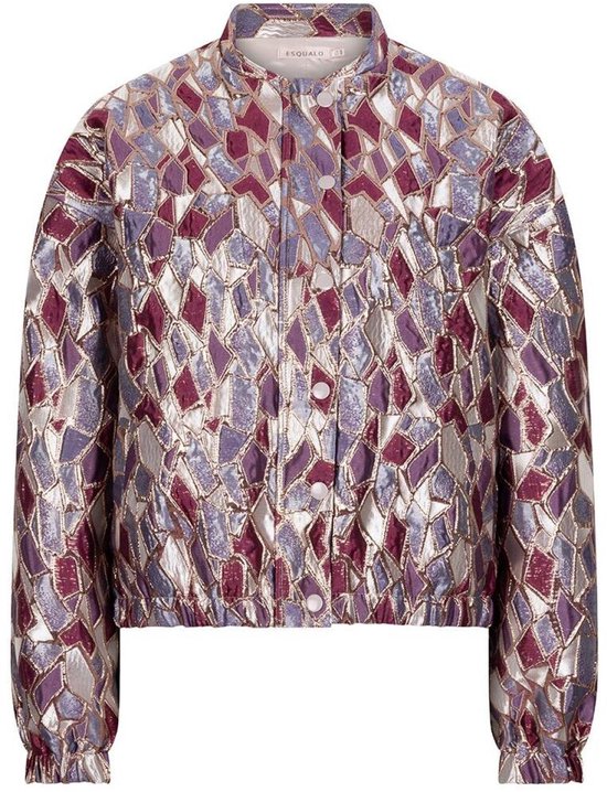 EsQualo Jas Jacket Bomber Metallic Mosaic W25 19700 999 Print Dames ...