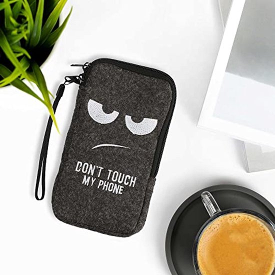 Protective Smartphone Plug-in Case - 6.5 Inch - Stylish Felt Cover in ...