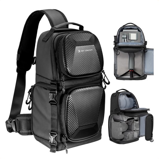 K&F Concept Urban Wanderer U02 10L hardshell sling bag camera ...