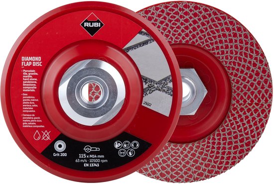 Rubi Flap Disc Diamant Lamellenschijf 125 mm Korrel 200 | bol