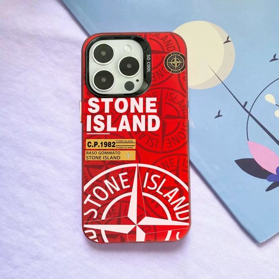 CBLM - STONE ISLAND -Case voor Iphone 12 Mini - Rood | bol