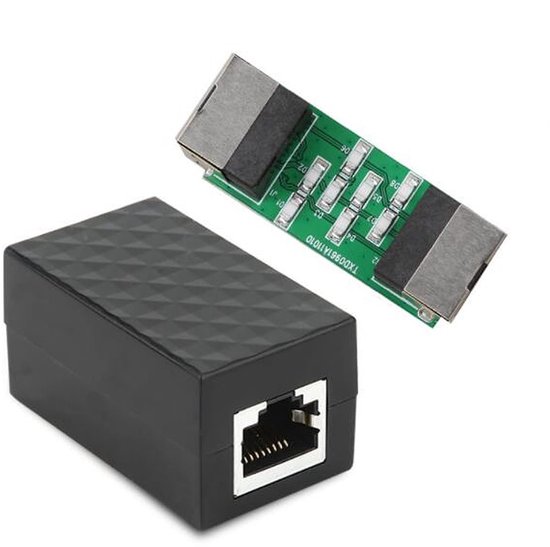 Ethernet Surge Protector RJ45 Female, POE Gigabit LAN Network CAT5 CAT6 ...
