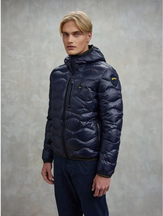 Hooded Padded Jacket - Blue | bol