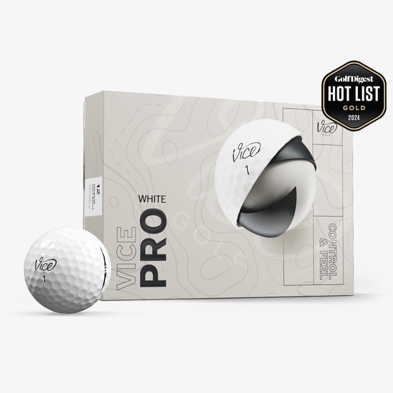 Vice Golf - Vice Pro - White - Golfballen | bol