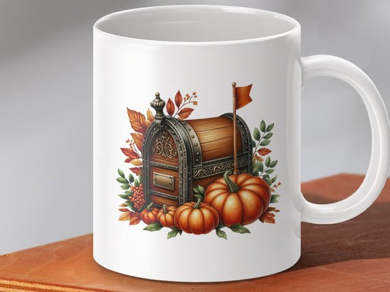 Mok Vintage Treasure Chest Pumpkin Mug, Herfstboerderij, Herfstdecor ...