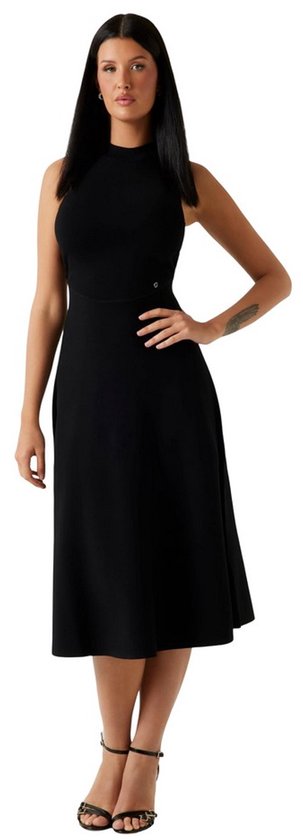 Guess Cassandra Lange Jurk Zwart L Vrouw | bol