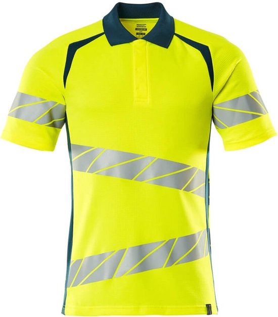 Mascot Accelerate Safe Poloshirt 19083-771 - hi-vis geel/donkerpetrol ...