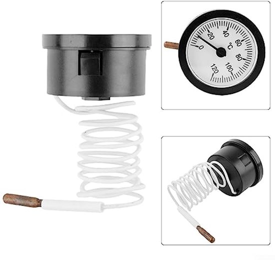 Capillary temperature meter, thermometer, dial thermometer, capillary ...