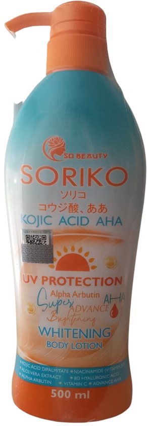 Soriko Kojic Acid AHA Zeep – 500g – Skin Lightening Soap – Tegen ...