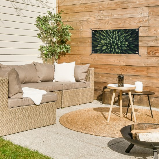 Tuinposter 60x30 cm - Tuindecoratie Bomen - Naaldwoud - Structuur ...