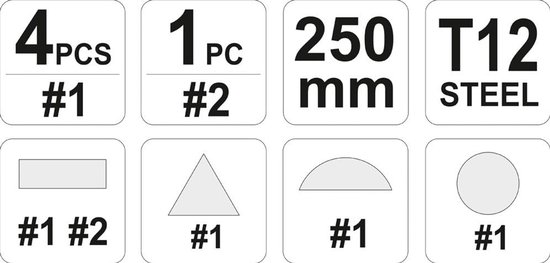 Professionele Metalen Vijlen Set van 5 – Voor Precisiewerk en ...