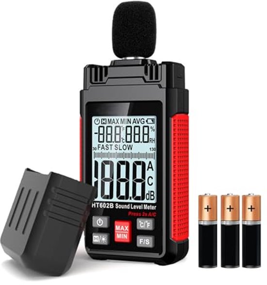 Decibel Meter voor Geluidsniveau Meting - Nauwkeurige ...