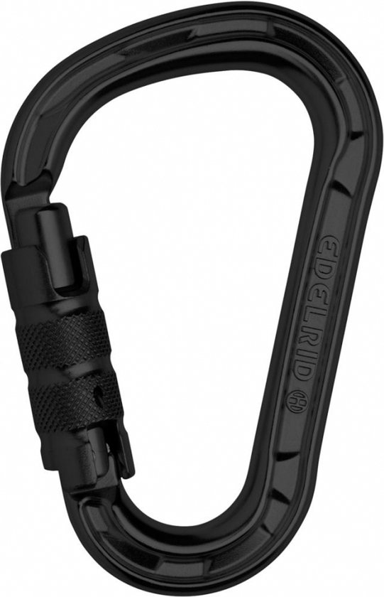 HMS Magnum Triple II grote HMS karabiner met veilige sluiting zwart | bol