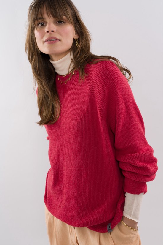 CLASSY CREW NECK SWEATER | Rood | bol.com
