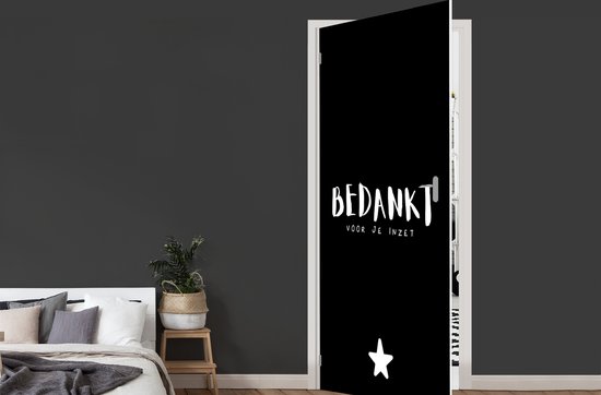 Deursticker Collega - Spreuken - Bedankt voor je inzet - Quotes ...