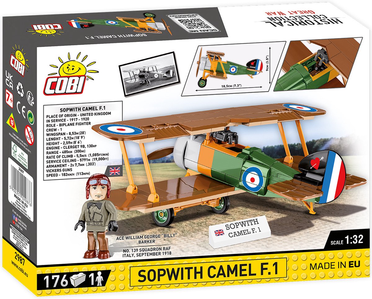 COBI WW1 2987 - Sopwith F1 Camel | bol