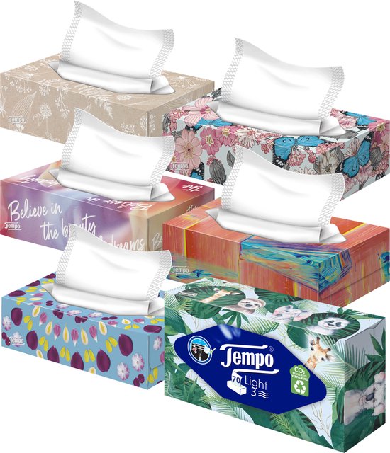 Tempo Light Tissue box a 60 stuks | bol