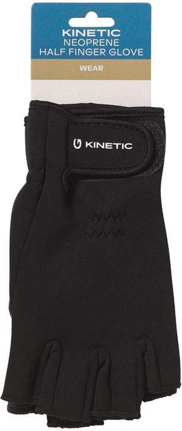 Kinetic Neoprene Half Finger Glove Black - Maat : Medium | bol