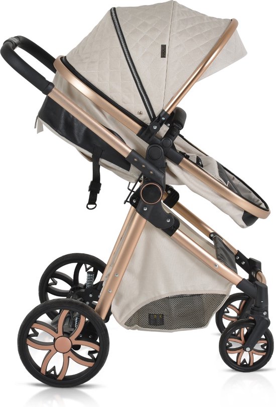 Cangaroo Alma Beige 3-in-1 Combi Kinderwagen incl. Autostoel | bol