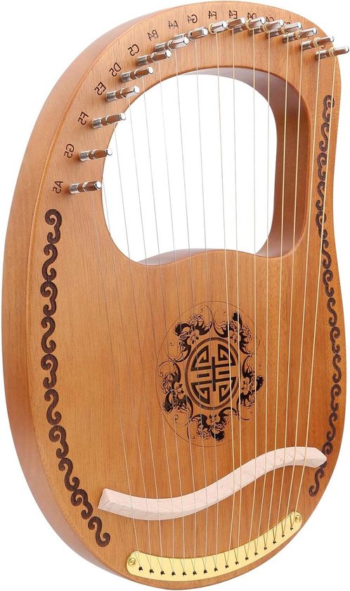 Ronde Lier Harp Hout Kleur 16 String - Gemakkelijk te Leren ...