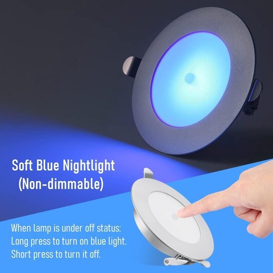 12 V LED Downlights - Inbouw Plafondlamp Spot Light - Dimmen Schakelaar ...