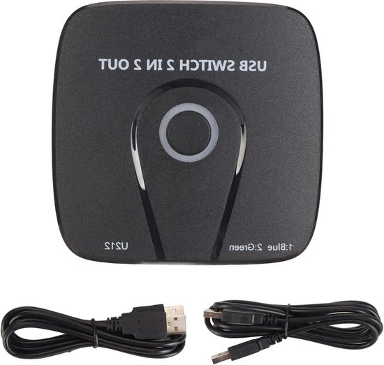 USB Switch Selector voor Muis en Toetsenbord - 2 Computers Delen - USB ...