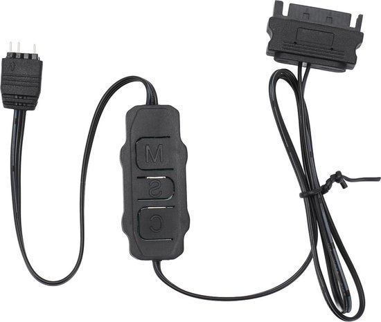 3-pins ARGB Controller Kit voor PC met SATA-voeding - Rainbow LED-strip ...