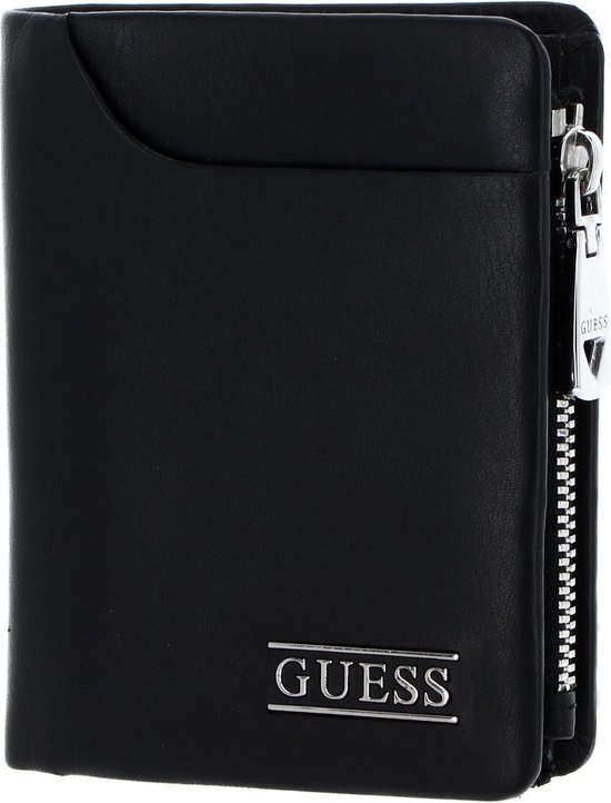 GUESS Leren Portemonnee New Boston Billfold Card Holder Black Zwart | bol