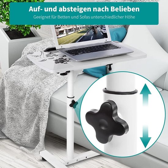 In hoogte verstelbare laptoptafel - Multifunctioneel draagbaar bureau - Afneembaar... | bol