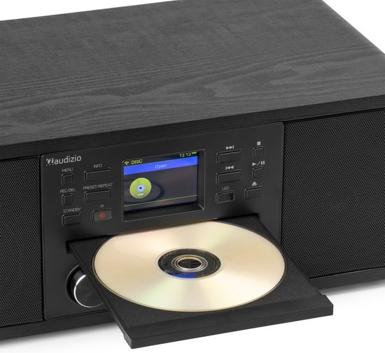 Internetradio - Audizio Avola alles-in-één radio met Bluetooth - DAB+/FM - CD speler -... | bol