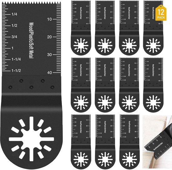 12-delige Universele Multitool Zaagbladen Set voor Oscillerend ...