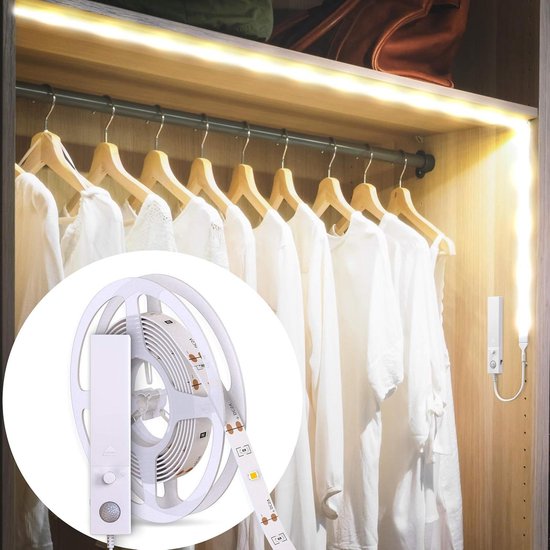 1 meter LED strip met bewegingssensor - siliconencoating - op ...