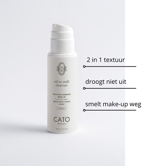 Cato Skincare - oil to milk cleanser - 150ml | bol