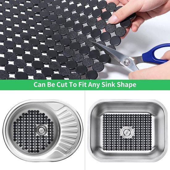 gootsteenmat OTHWAY 2 stuks gootsteenmatten, PVC gootsteenmat ...