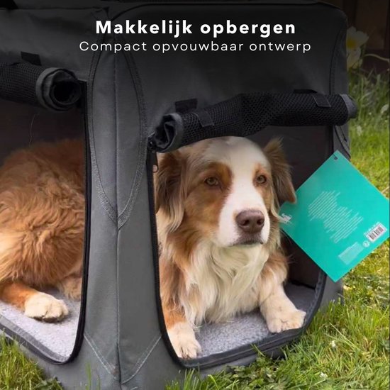 Cheqo® Vouwbare Hondenbench - Kattenbench - Dierenbench - Autobench ...