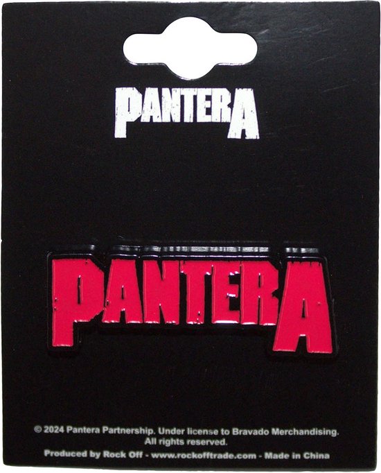 Pantera - Red Logo Pin - Rood | bol
