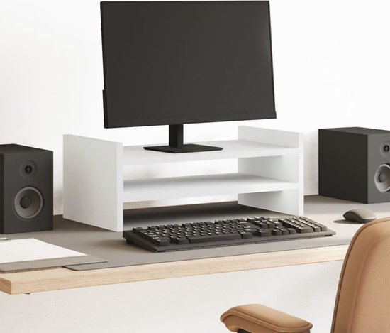 Monitorstandaard 50x27x20 cm - Verhoger voor Monitor en Bureauorganiser ...