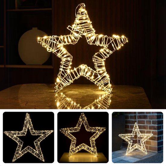 Verlichte LED Kerstster - Kerstfiguur - Kerstdecoratie - Kerst Ster ...
