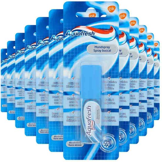 Aquafresh Mondspray Voordeelverpakking - 12 Stuks | bol