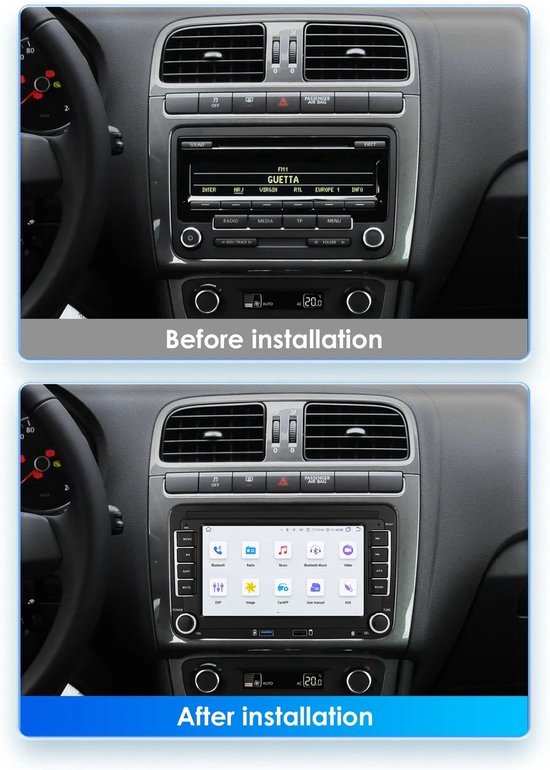 Auto Multimedia Speler - Voor Volkswagen GOLF - 2 Din - 7Inch - MP5 met ...