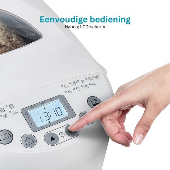 Broodbakmachine met 19 Programma's en Timer - Broodmachine ...