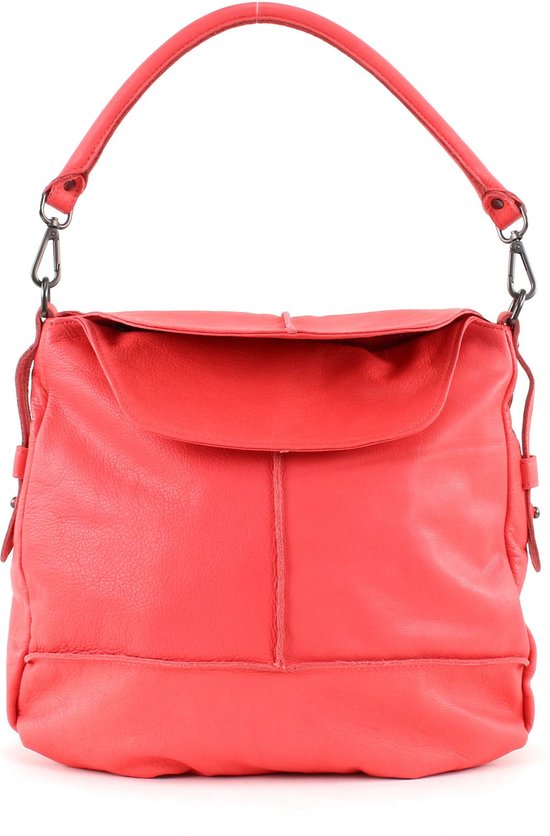 FREDsBRUDER Leren Schoudertas Schoudertas Iconic Vanilla Fuchsia Rood ...