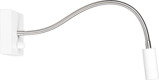 Wand leeslamp LED Blitz | wit | metaal | 40 cm | verstelbaar | modern ...